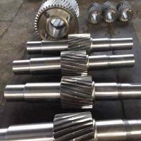 China China factory customized large forged steel gear shaft gear drive shaft for sale