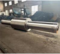 China Industrial machining wind power shaft long forged steel large flange main shaft for sale