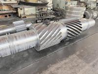 China Grade 4 Precision mechanical transmission industrial gear shaft double helical gear shaft for sale