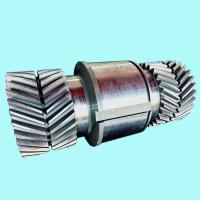 China Grade 4 Precision mechanical transmission industrial gear shaft double helical gear shaft for sale