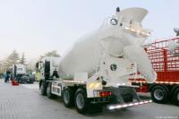 China HOWO T5G 340HP 8X4 Square Concrete Mixer Truck with Euro 2/3/4/5 Emission Standard for sale