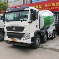 China Building Material Shops Used SinotruK HOWO T5G 340HP 8X4 7.37 Square Concrete Mixer Truck for sale