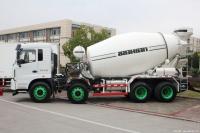 China 340 HP 8X4 7.99 Square Concrete Mixer Truck Hauman H5 6.8L Diesel Fuel Engine Capacity for sale