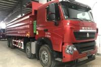 China 23 Special Sales of Heavy Auto HOWO T7H 371hp 375hp 6x4 8X4 Dump Truck ACC Cruise Control for sale