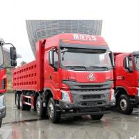 China Second-Hand Dongfeng Liuqi Chenglong H70 8X4 375hp 8.6m Dump Truck with Combined Power for sale