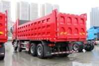 China Second-Hand Dongfeng Liuqi Chenglong H70 8X4 375hp 8.6m Dump Truck with Combined Power for sale