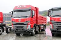 China Second-Hand Dongfeng Liuqi Chenglong H70 8X4 375hp 8.6m Dump Truck with Combined Power for sale