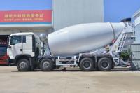 China 14000 Kg Popular SinotruK HOWO TX 340 Horsepower 8X4 7.5 Square Concrete Mixer Truck for sale