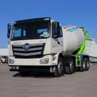 China Fukuda Auman ETX 340 horsepower 8X4 7.87 square concrete mixing truck for sale