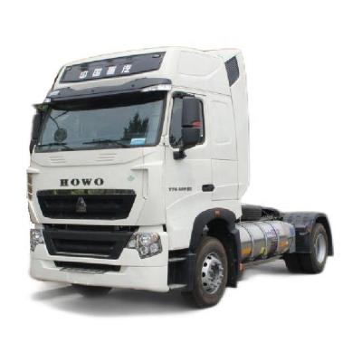 China 4X2 Left Hand Driving Sinotruk HOWO T7H 440HP LNG Tractor Truck with 16 Forward Shift for sale