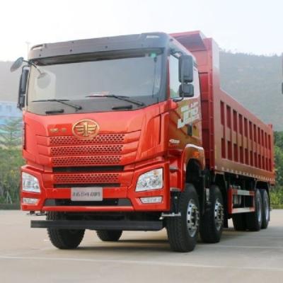 China Qingdao Jiefang JH6 Used Dump Truck with 430 HP Engine and 8.2m Dump Bed at Discounted for sale