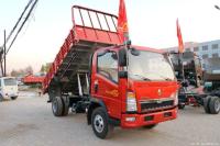 China Boutique HOWO Humvee 129hp 4X2 4.15m Dump Trucks with 100-200L Fuel Tank Capacity for sale