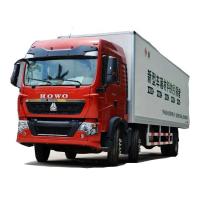 China 240hp 6X2 9.5 Meters Van Truck for Hot Second-hand from National Heavy Truck HOWO T5G for sale