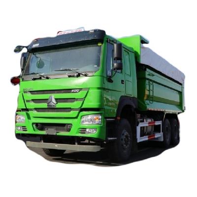 China Second-hand Boutique HOWO Heavy Truck 400 HP 6X4 5.6m Dump Truck with SINOTRUCK Gear Box for sale
