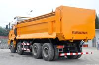 China Shacman Delong M3000 350 HP 8X4 7m Dump Truck with Cargo Tank Dimension 7*2.35*1.5m for sale