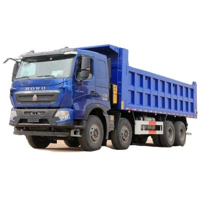 China Used Sinotruk HOWO T7H Heavy Truck 440HP 8X4 7.6m Dump Truck with 300-400L Fuel Tank for sale