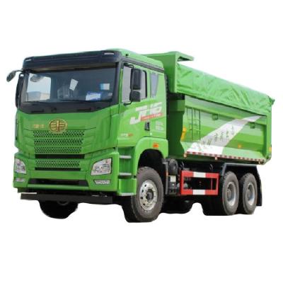 China Hot Boutique Used Cars 375hp 6X4 5.6m Qingdao Jiefang JH6 Heavy Truck Dump Truck for sale