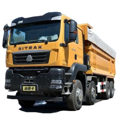 China Boutique Second-hand Sinotruk SITRAK G7W 400hp 8X4 6.8m Dump Trucks with 6.2-8m Cargo Tank for sale