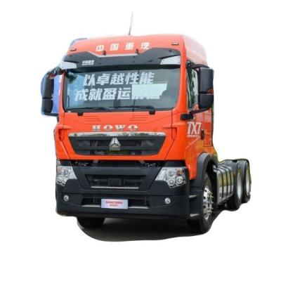 China 430 HP 6X4 Used Truck Head HOWO TX Heavy Truck Tractor with Large Fuel Tank Capacity for sale