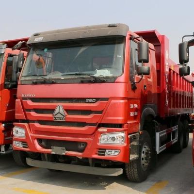 China Sinotruk HOWO Heavy Truck 380 HP 6X4 6 meter dump trucks with right steering wheel for sale