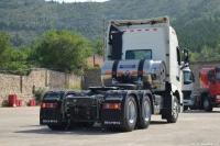 China Manual Transmission Used HOWO TH7 4*2 6*4 Tow Truck Head with 7.12*2.55*3.85M Size for sale