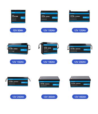 China 14.6V Charging Voltage 12v 24v 100ah 300 ah 600ah Lifepo4 Battery for Solar System for sale