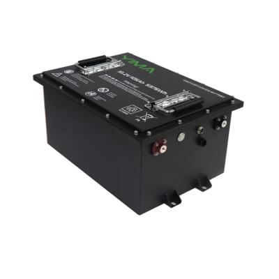 China 80Ah Metal Shell Golf Cart Lithium Battery Pack Replacement For Car Sightseeing Bus for sale