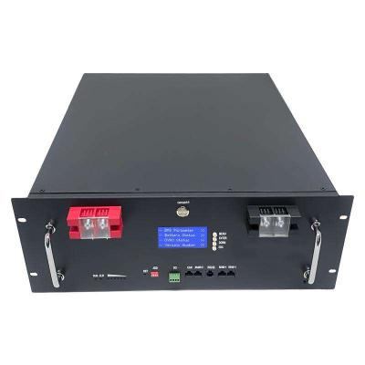 China 48V Lithium‑ion LiFePO4 Battery 200Ah for Energy Storage, Solar Lithium‑ion Battery with CAN Communication Port for Hybrid Grid for sale