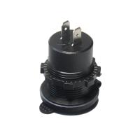 China 12V 24V Dual USB‑C Car Charger Socket, QC 3.0 PD Fast Charging Port with LED Light, for Cars, Trucks and Boats for sale
