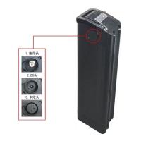 China YIMA 48V 12Ah 15Ah Silver Fish Lithium Ebike Battery with Key Lock for sale