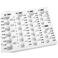 China Euro Coin Tray Coin tray organizer for Euro With Logo Tilted to customer for sale