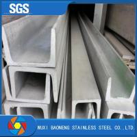 China Extrusion Decorative SS C U Profile 201 304 316 Brushed Stainless Steel Channel for sale