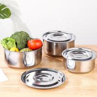 China Factory Direct Sale Cookware Sets Silver Pots Stainless Steel Cooking Soup Pot Sets For Kitchen for sale