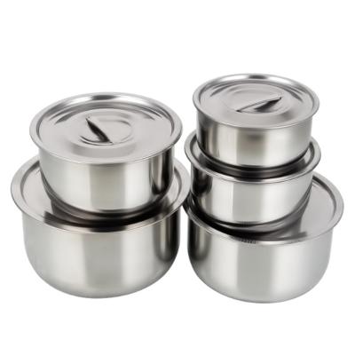 China HOT SALE Kitchen 3 Pieces Stainless Steel Cookware Stock Pot Cooking Pot Sets for sale
