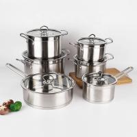 China Best Selling Kitchen Non Stick Cookware Set Cooking Pot Set With Ss Handle for sale
