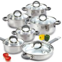 China Wholesale Cookware Sets Multifunctional Cooking Soup Pot Milk Pot Set Kitchen 12 Piece Cookware Sets for sale