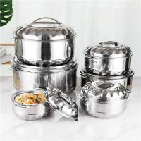 China Wholesale 6pcs insulated stock pot set quality double wall cookware set with lid for sale