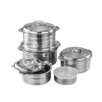 China Household soup pot stainless steel 5pcs stock pot set direct selling for sale