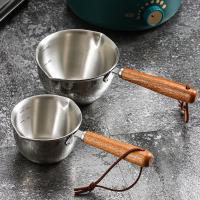 China High Quality 304 Stainless Steel Measuring Cup Cooking Pot Sauce Scoop Heating Oil Pot for sale