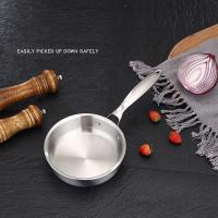 China Best Selling 16cm Stainless Steel Polish Induction Fry Pan Cooking Pan Cookware With Removable Handle for sale