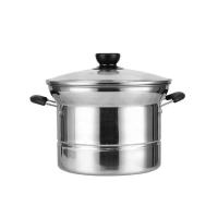 China Multi Function Stackable Steamer Pot 22cm Stainless Steel for sale