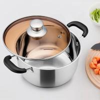 China Direct Selling Restaurant Mirror Polished Cooking Soup Serving Pot Stainless Steel Stock Pot Cooking Pot for sale
