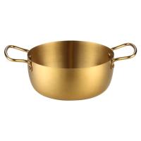 China Good Selling Silver Multi-sizes Cookware Stew Pots Cooker SS 430 Cooking Pots With Binaural Handle for sale