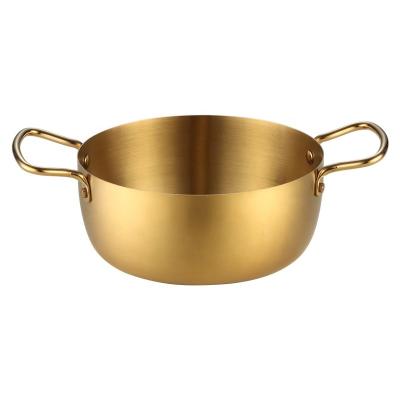 China Good Selling Silver Multi-sizes Cookware Stew Pots Cooker SS 430 Cooking Pots With Binaural Handle for sale