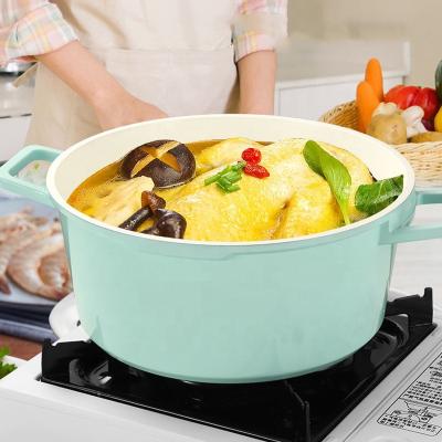 China Wholesale Top Seller Kitchen Cookware Cooking Soup Non Stick Multipurpose Sauce Pot With Aluminum Lid for sale
