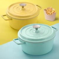 China Multi-function Kitchen Cookware Pot Induction Stock Pot Aluminum Alloy Non Stick Soup Pot With Handle for sale