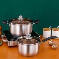 China Multifunction restaurant  Cookware Induction Pasta Pot Stainless Steel Cooking Soup Pot With Bakelite Handle for sale