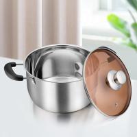 China Wholesale Top Seller Kitchen Cooking Ware Hot Pot Induction Stainless Steel Cookware Soup Pot for sale