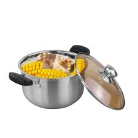 China Competitive price bakelite handle stainless 201 casserole soup cooking pot for sale