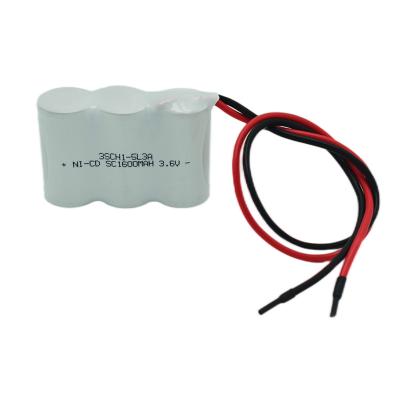 China SC Emergency Light Ni Cd Battery 1600mAh 3.6V Stick Type for sale